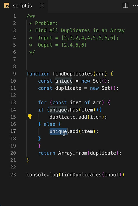 🔥 How To Find All Duplicate Numbers In An Array 🔥 Coding Arrays Javascript Youtube