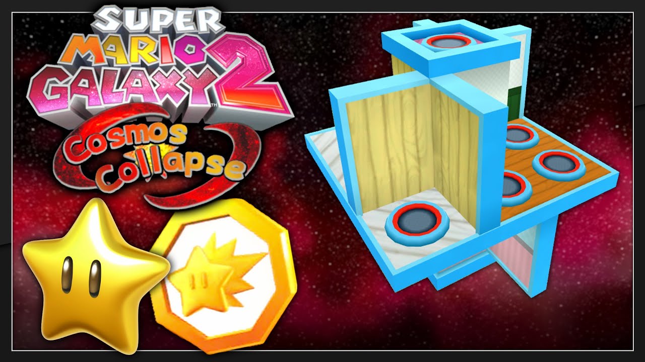 Super Mario Galaxy 2 Cosmos Collapse - Flipsville Galaxy ALL STARS ...