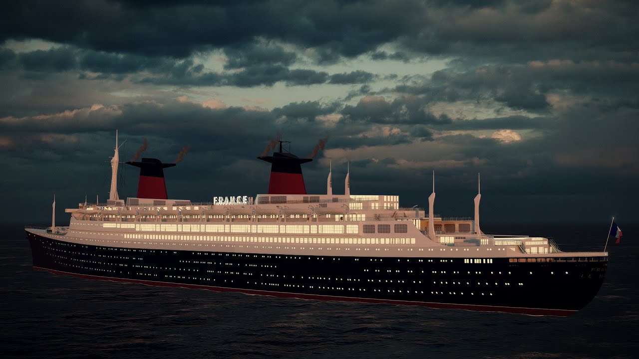 S.S. France: The Elegant Ocean Liner - YouTube