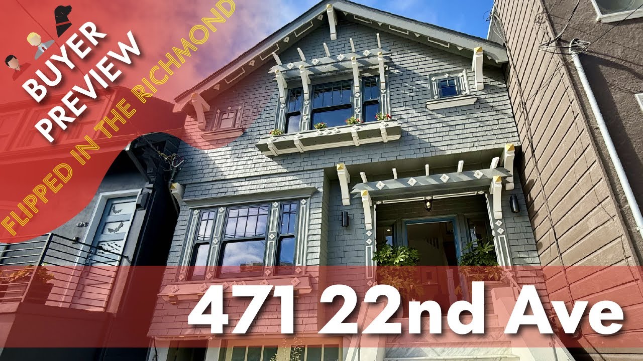 Buyer Preview: 471 22nd Ave, San Francisco, Central Richmond - 4K - YouTube