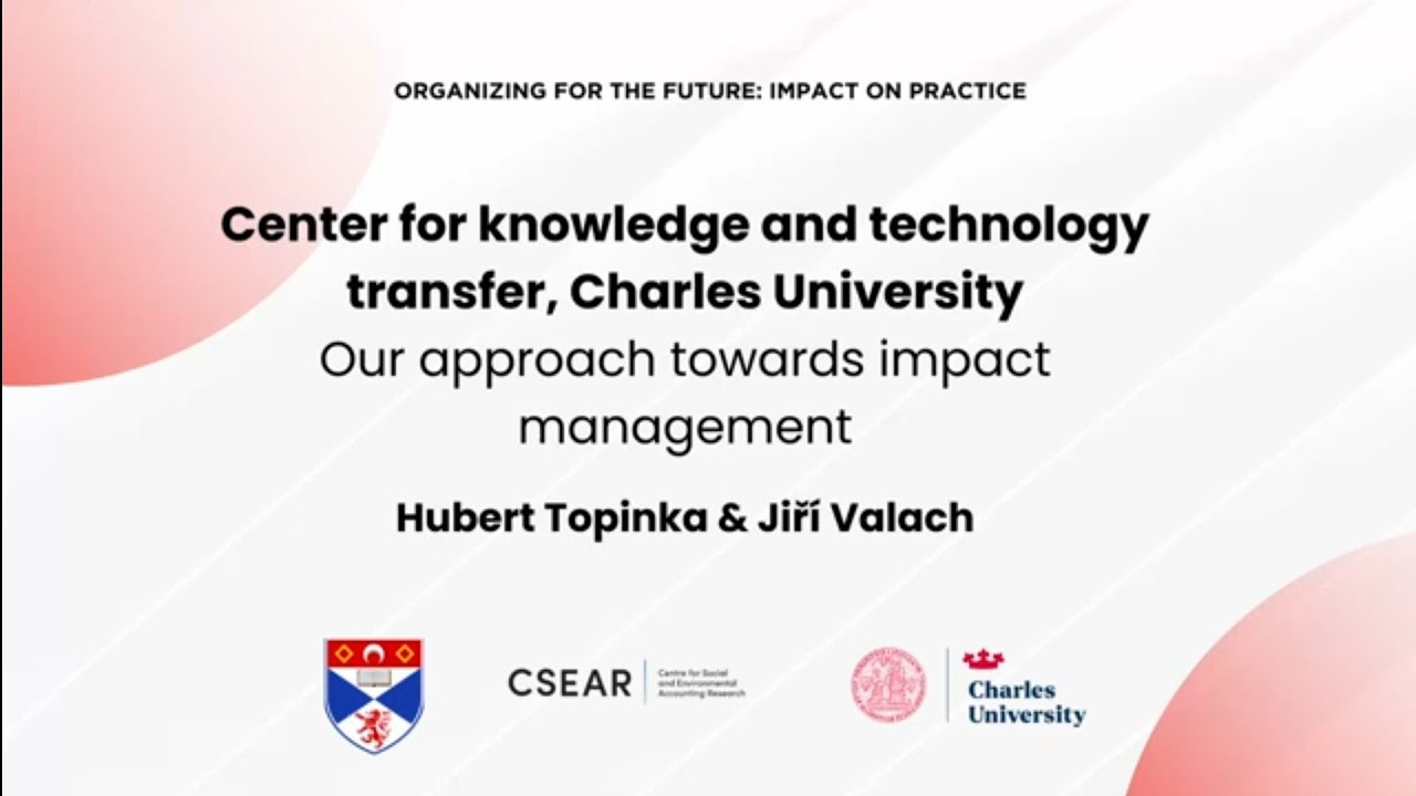 Center for knowledge and technology transfer, Charles University - YouTube