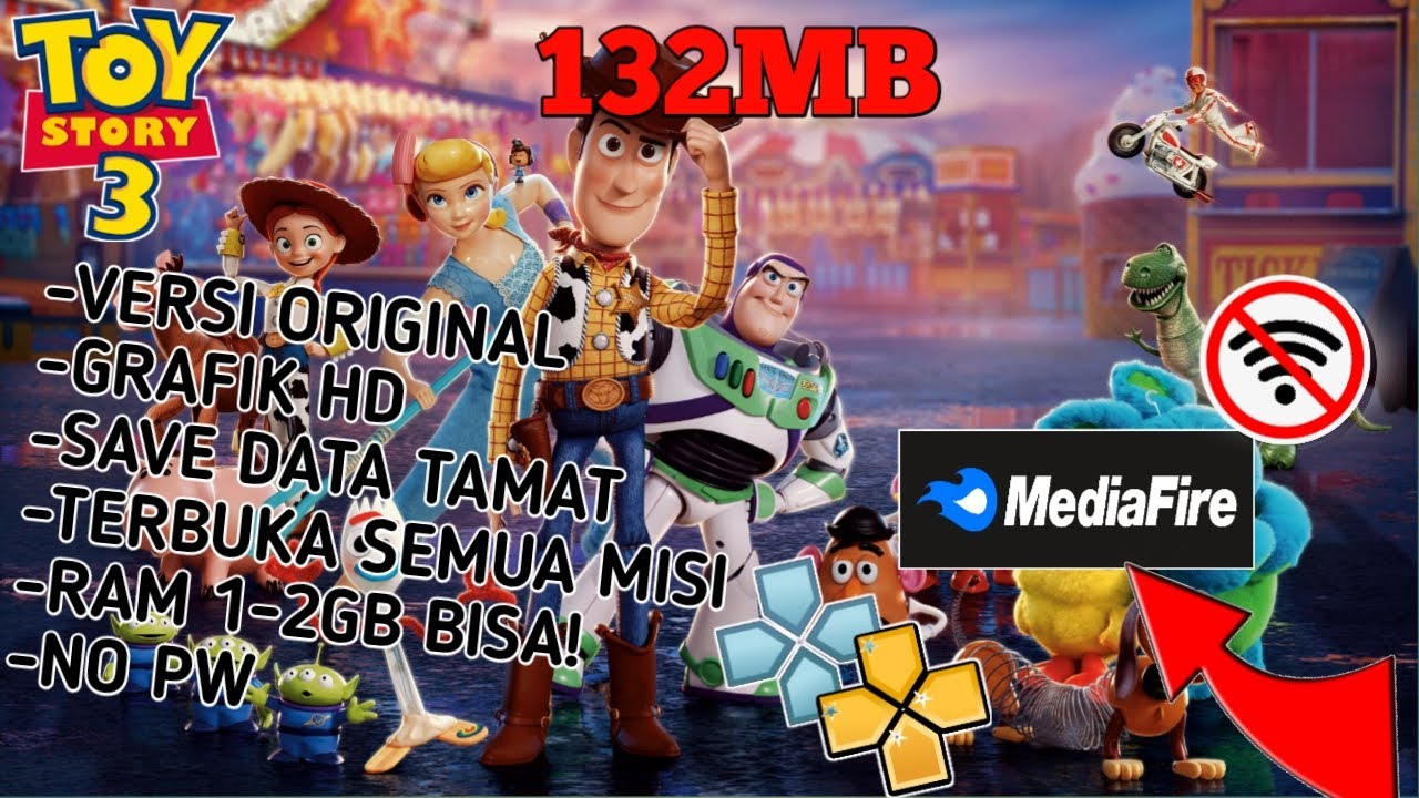 TOY STORY 3 SAVE DATA TAMAT, GAME PPSSPP ANDROID - YouTube