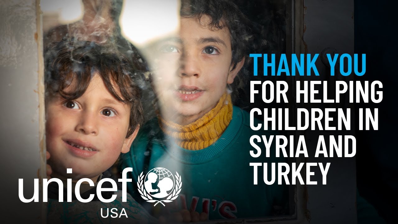 How UNICEF Is Supporting Children in Syria and Turkey - YouTube