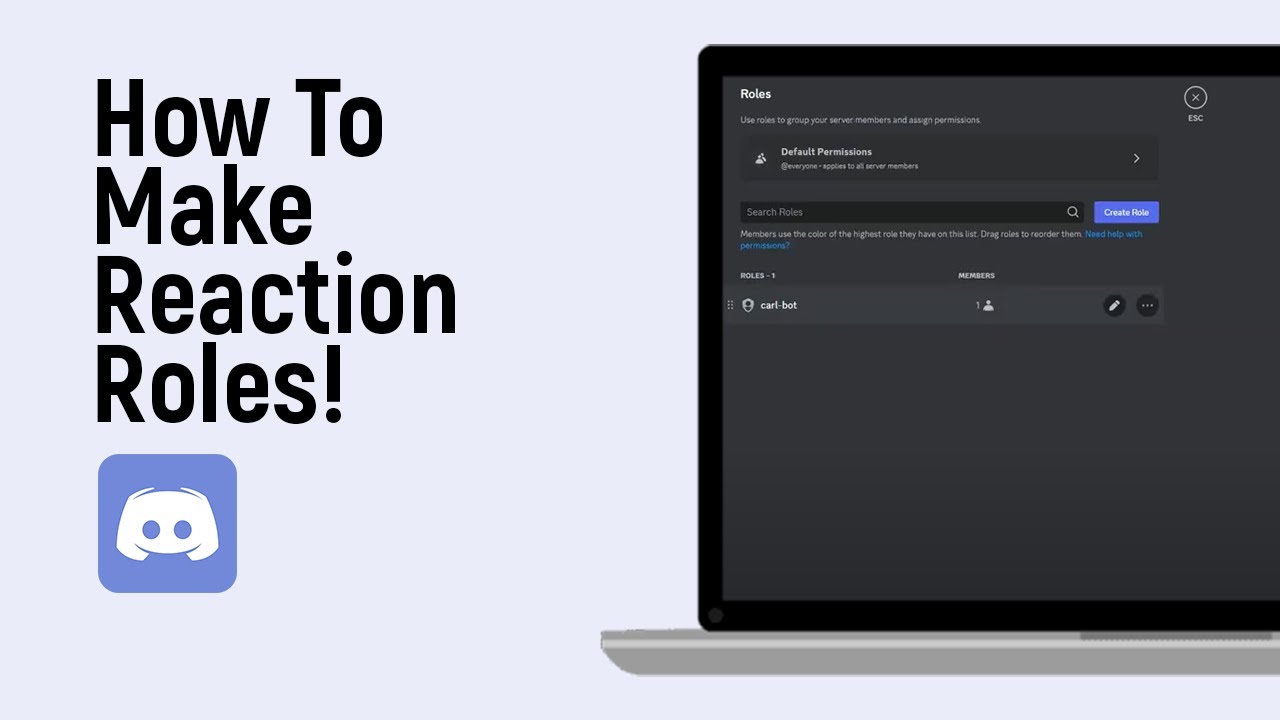 How to Make Reaction Roles on Discord 2024 [easy] - YouTube