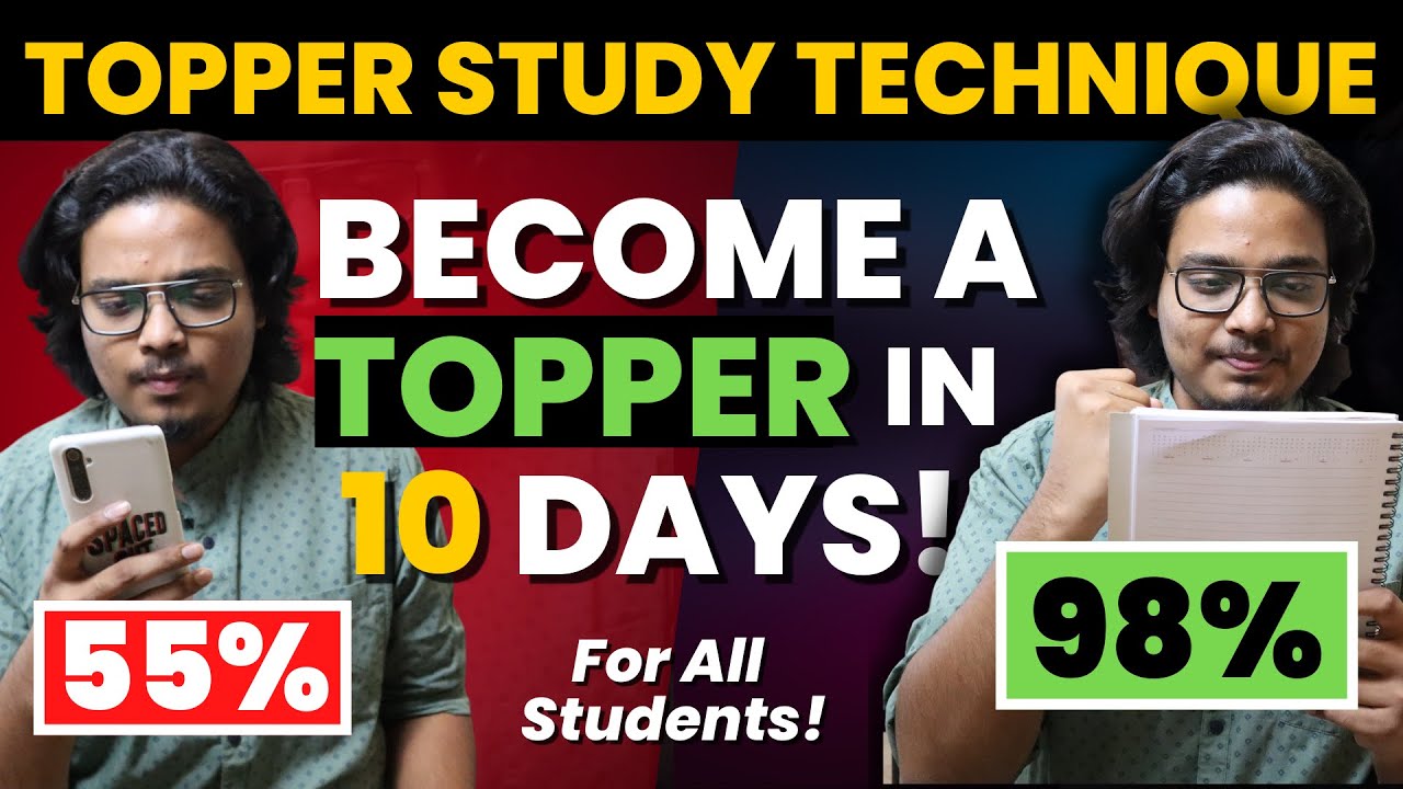 Become Topper in Just 10 Days | Most Practical Tips 🔥 | Topper Study ...