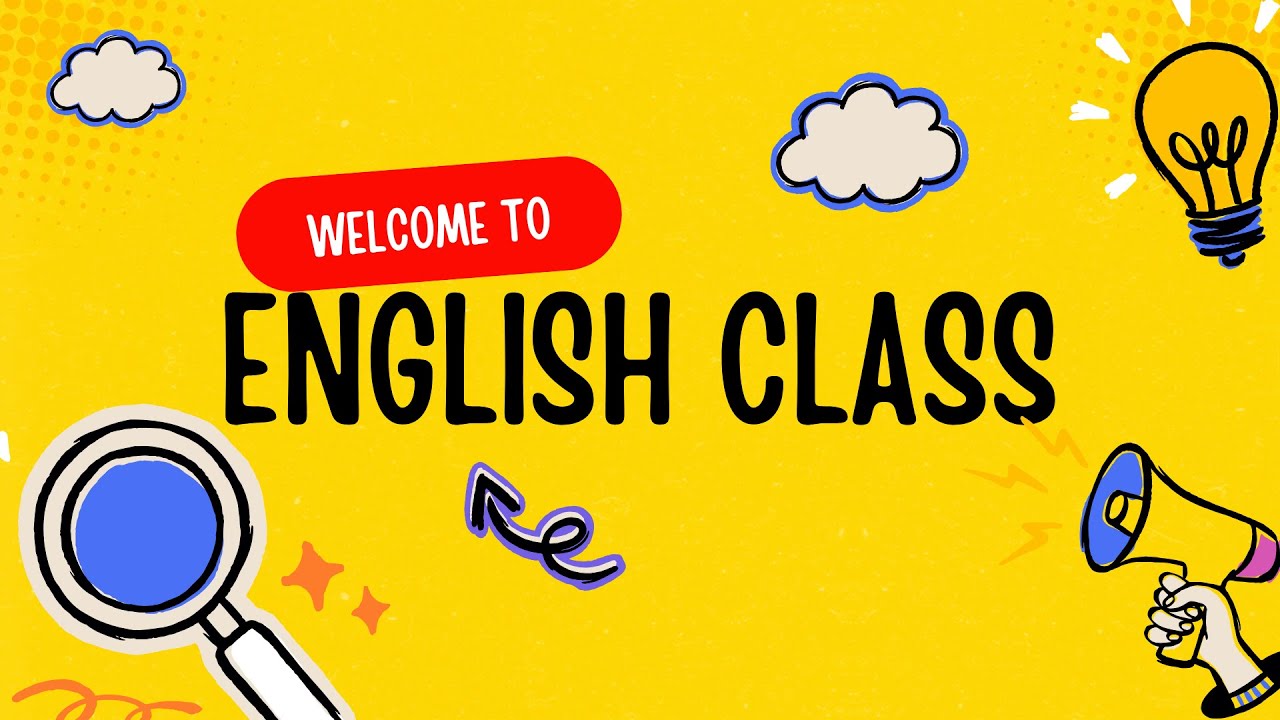 Welcome to English Class Screensaver Background Video - YouTube