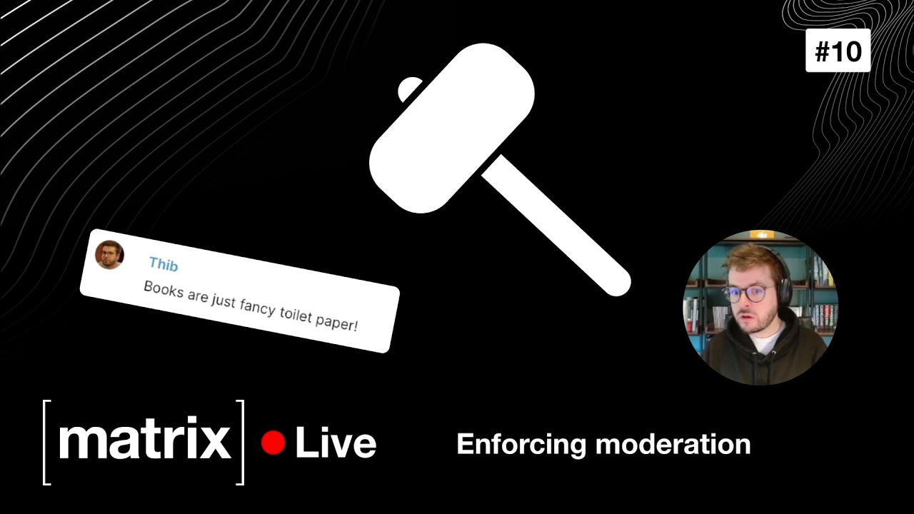 Matrix Tutorials #10 — Enforcing Moderation with Mjolnir - YouTube