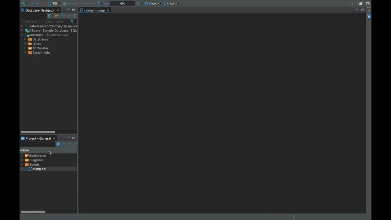 Import SQL script dump using DBeaver #dump - YouTube