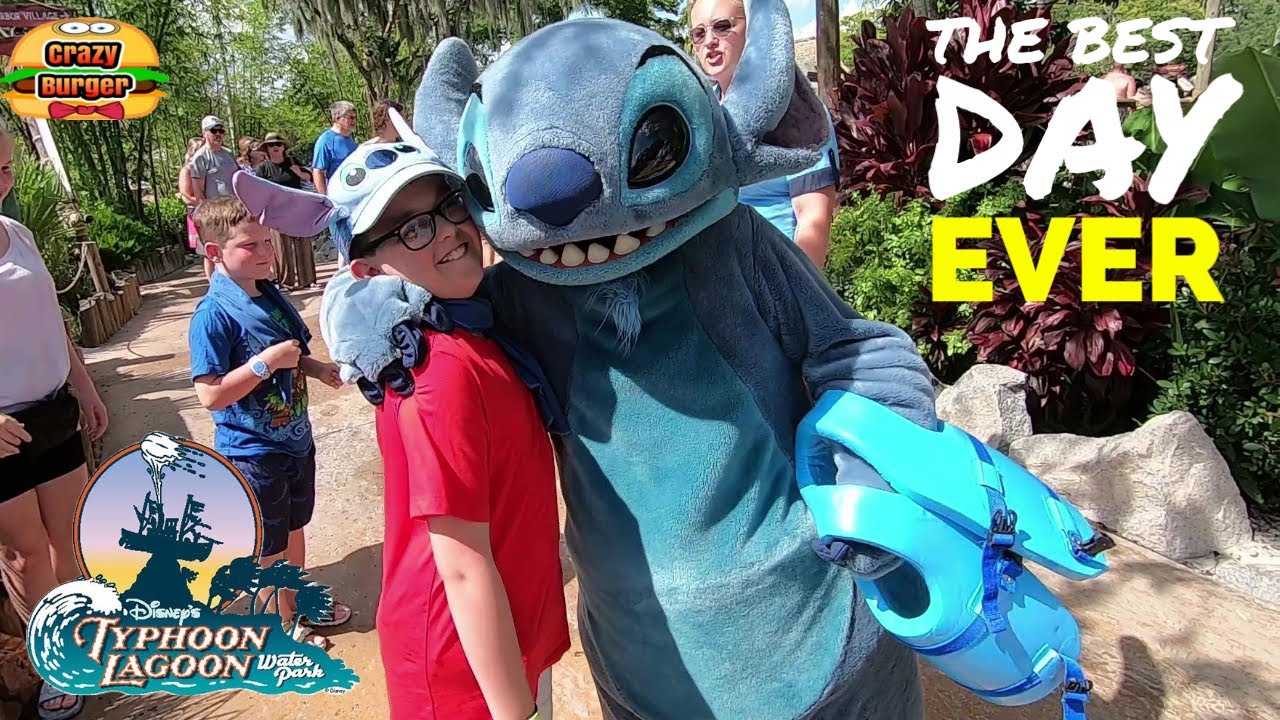 THE Best Day Ever - Meeting Stitch at Typhoon Lagoon! - YouTube