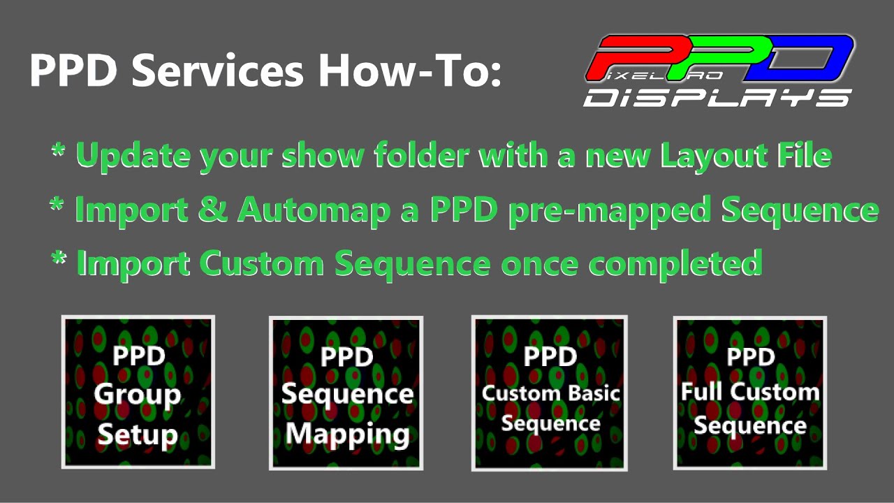 PPD Services: Applying Layout Updates and Importing Completed Sequence ...