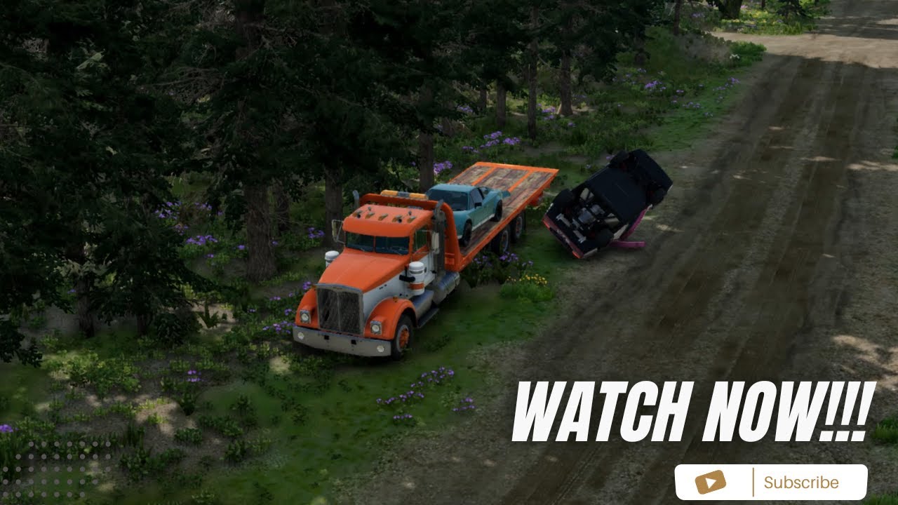 BeamNG drive - Car Transport Addon - YouTube