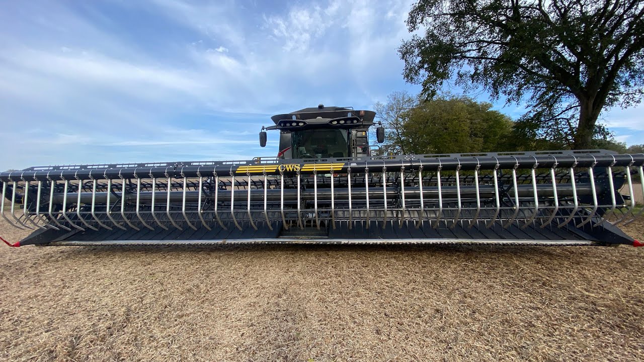Harvesting soybeans with a Gleaner Combine and a Crary Wind system ...
