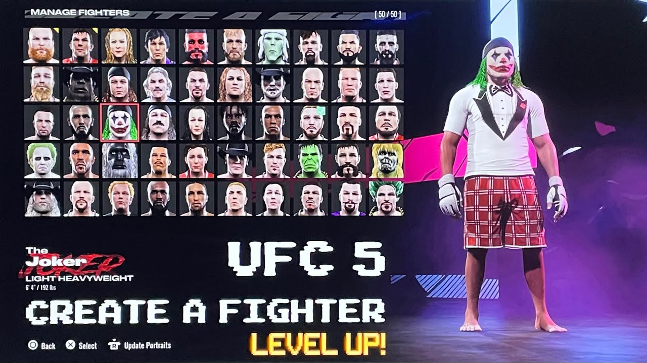 Ufc 5 Character Creation The Joker Ufc 5 (as seen on tv) - YouTube