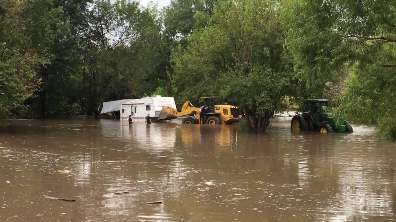 Flooding at Winfield Fairgrounds 992016 - YouTube