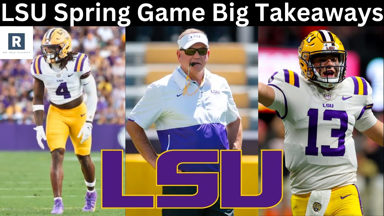 LSU Football Spring Game Recap | LSU Tigers Football - YouTube