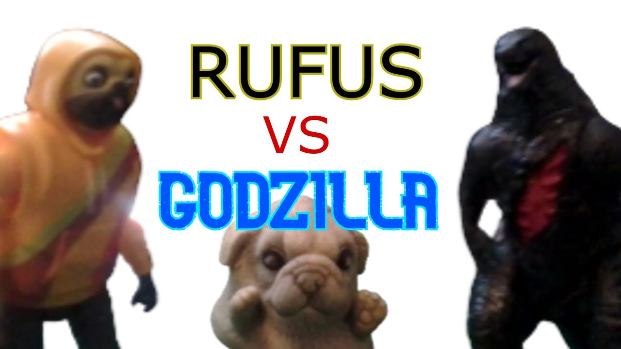 Rufus the Pug VS. Godzilla - YouTube