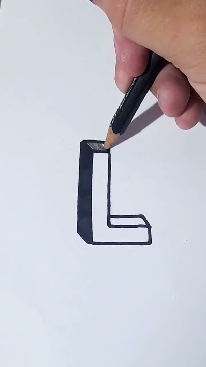 How to draw the letter "L" in 3D #drawing #arttutorial - YouTube