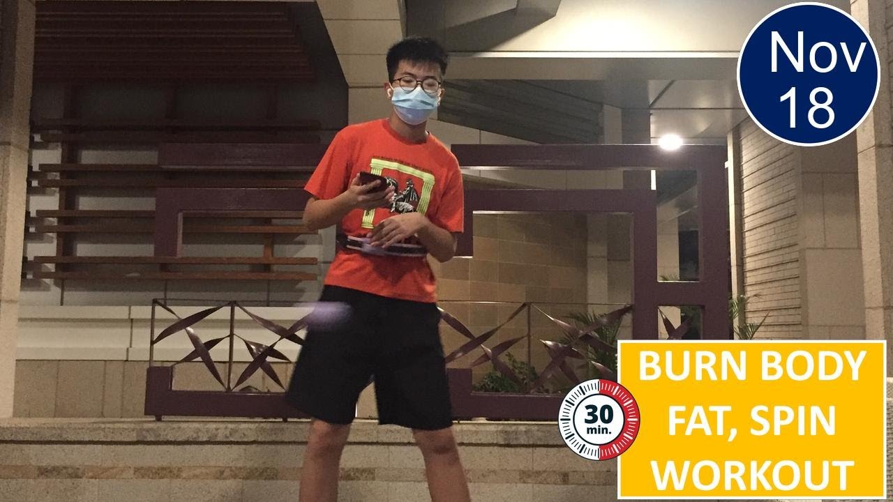 30 MIN BURN BODY FAT, SPIN WORKOUT / 呼啦圈腹肌訓練，肚腩，腹部按摩，腹部運動，運動音樂 | SPIN ...