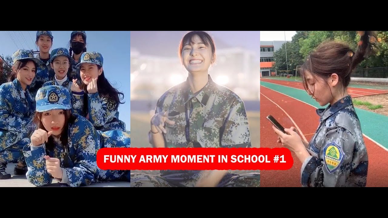 Funny army training moment in Chinese School #1 - YouTube