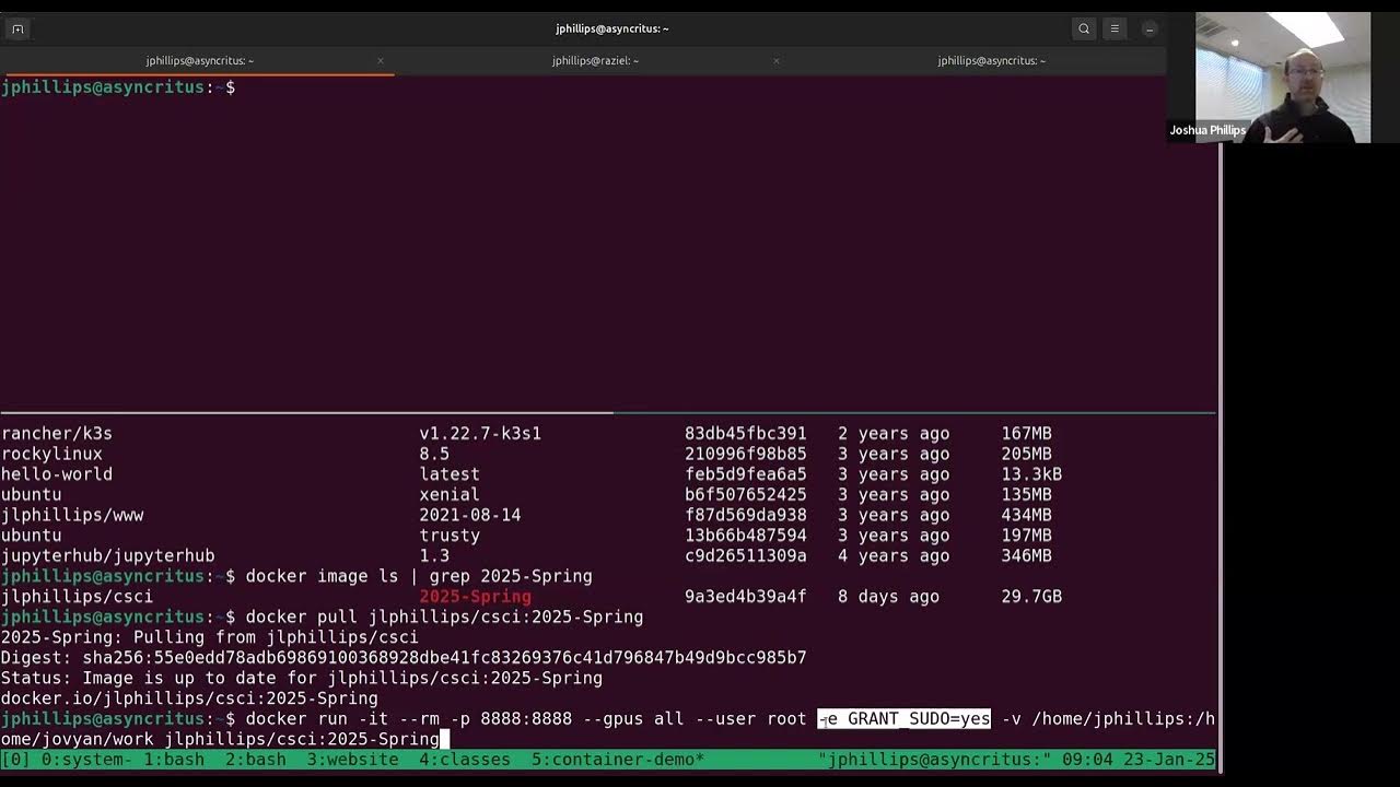CSCI JupyterLab using Docker/Apptainer - YouTube