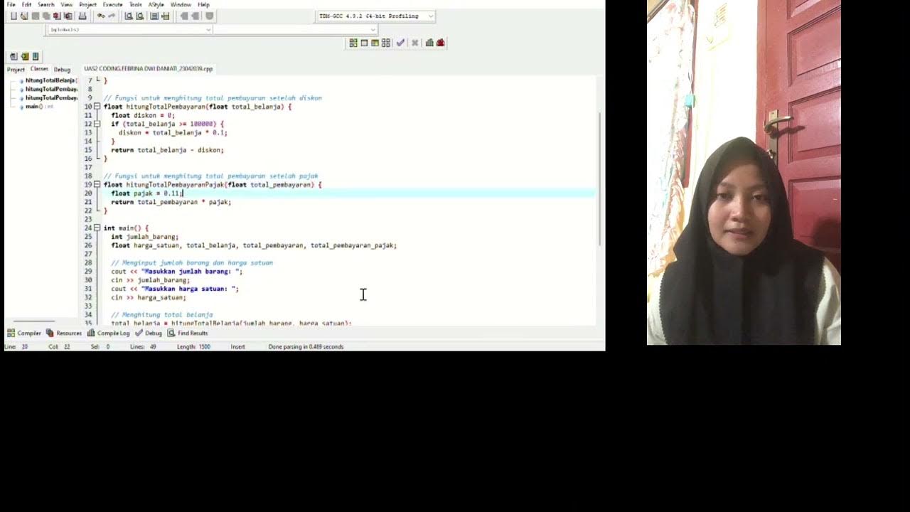 UAS CODING:Aplikasi Sederhana yang Menerapkan Prinsip Pemprograman Modular dalam Masalah Nyata ...
