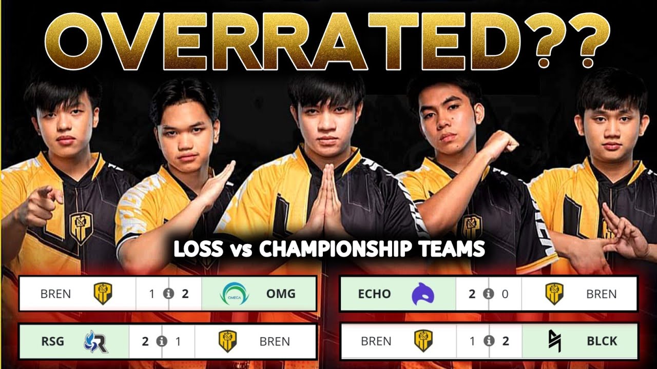 When you realize.. AP BREN is Not Winning against Championship Caliber ...