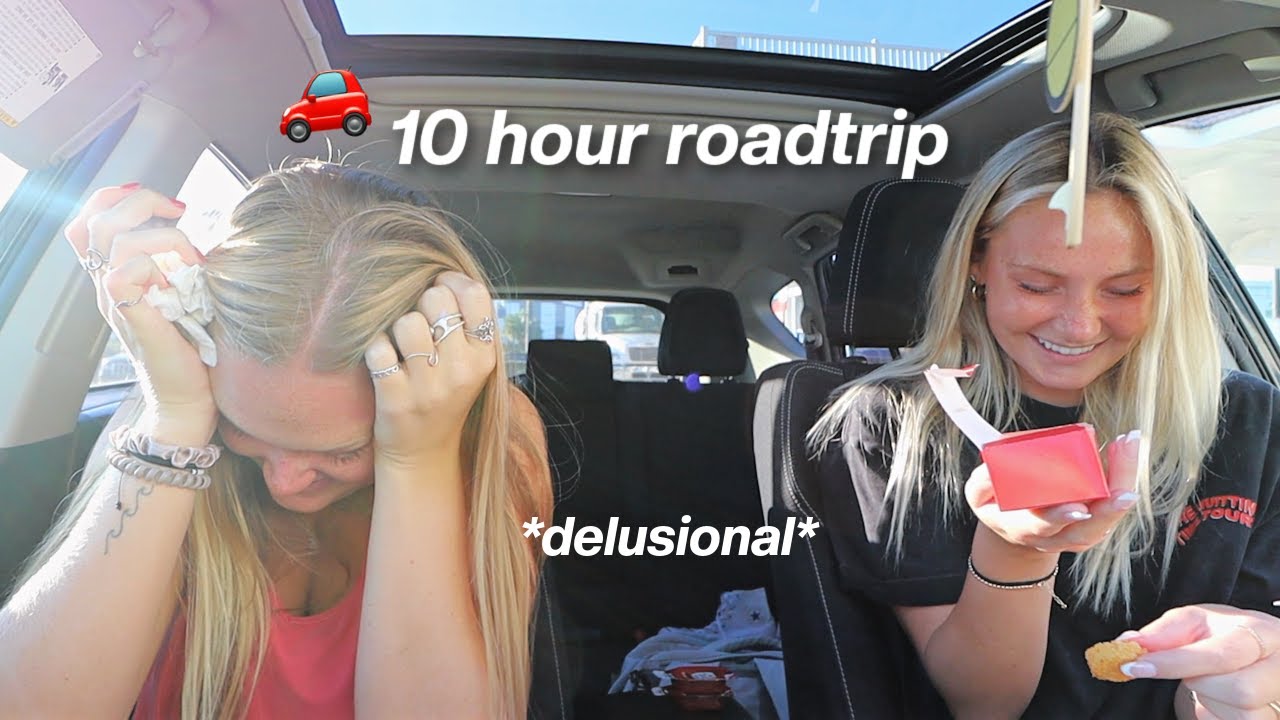 two girls on a 10 hour roadtrip... a vlog - YouTube