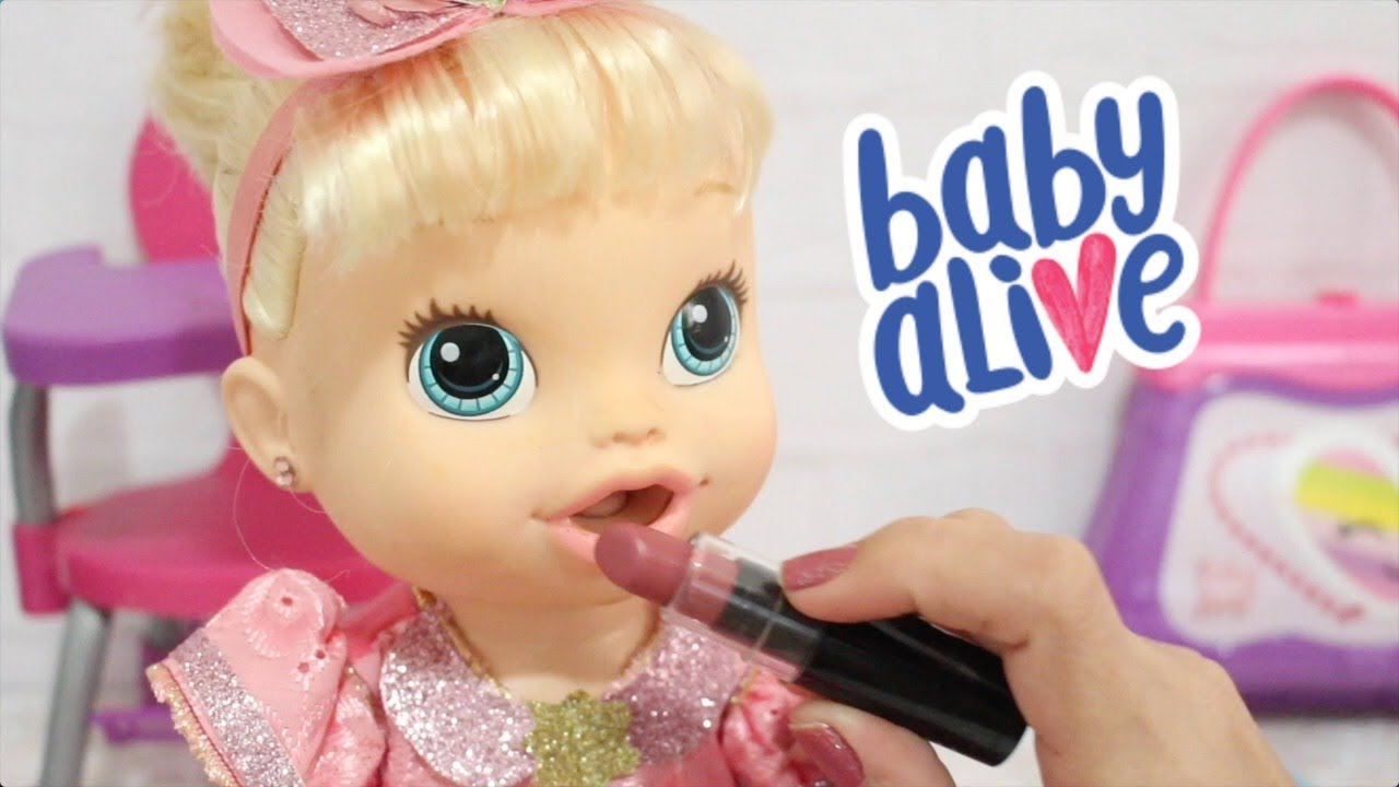 BABY ALIVE BONECA HORA DE COMER SE ARRUMANDO PARA A FESTA! - YouTube