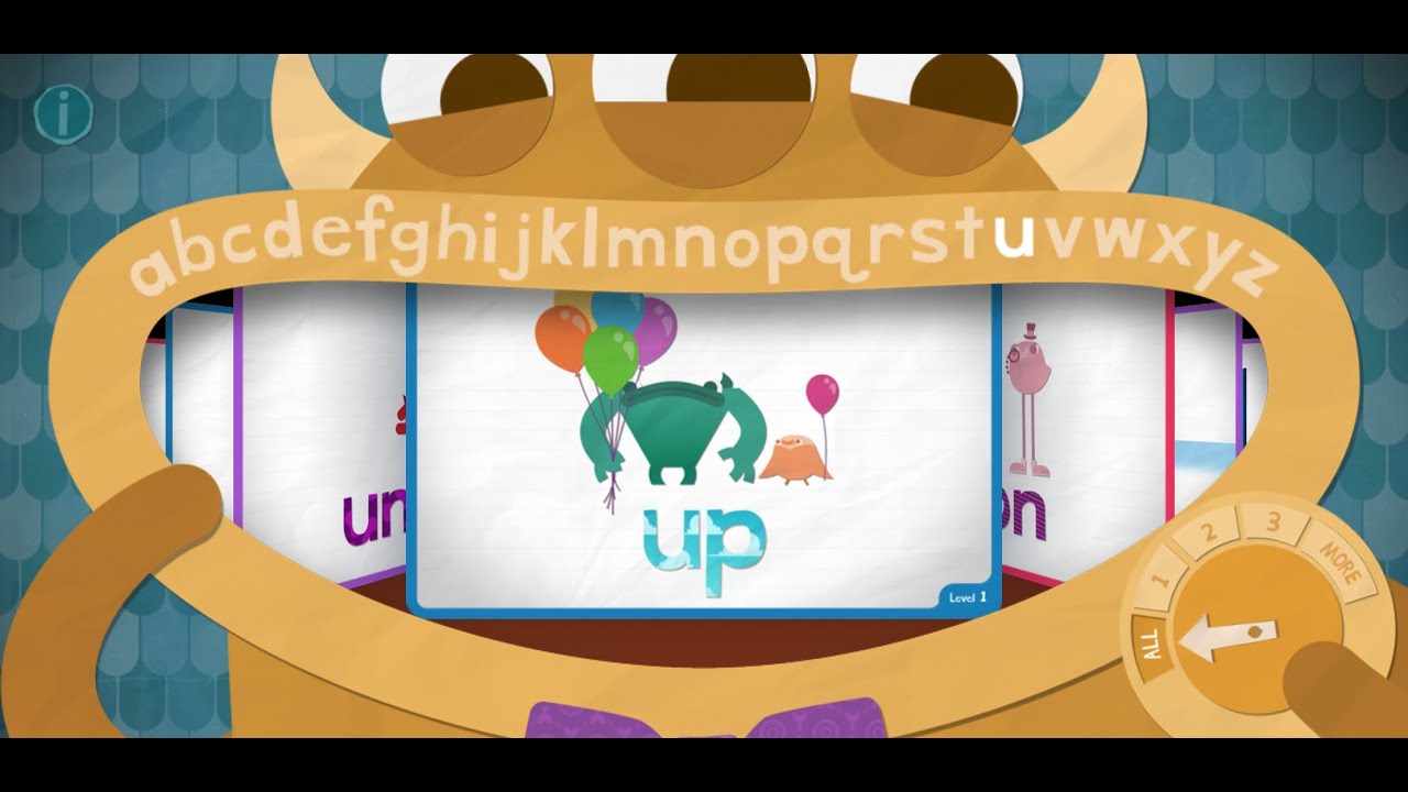 Letter U - UP | Endless Reader | Sight Words | Originator Games - YouTube
