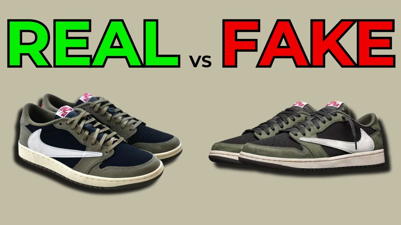 Unboxing FAKE Travis Scott Jordan 1 Low's - YouTube