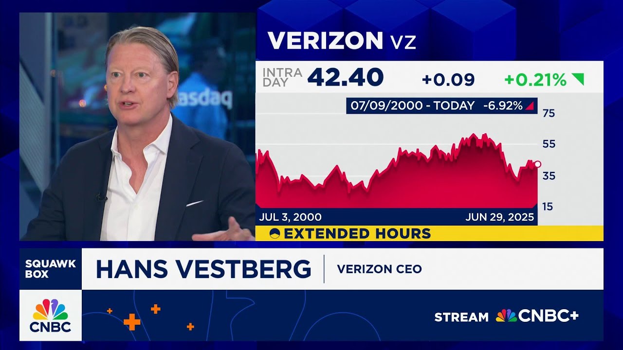 Verizon CEO Hans Vestberg on celebrating the company's 25th anniversary - YouTube