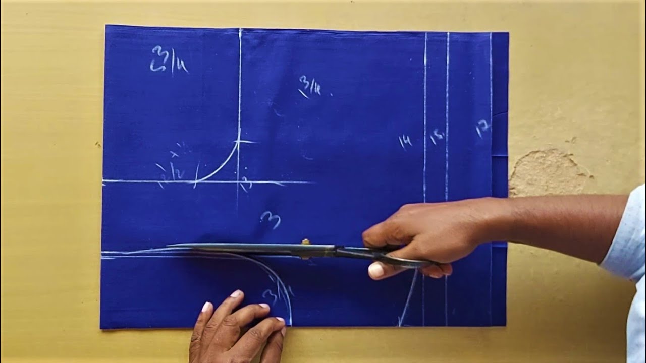 44"inch chest measurement blouse cutting /44" size blouse with belt ...