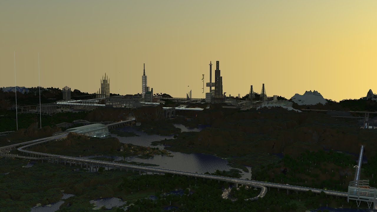 Minecraft 100 Day Google earth timelapse! - YouTube