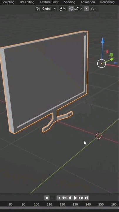 PC monitor modeling in blender🖥️ #blender #animation #3d #3danimation ...