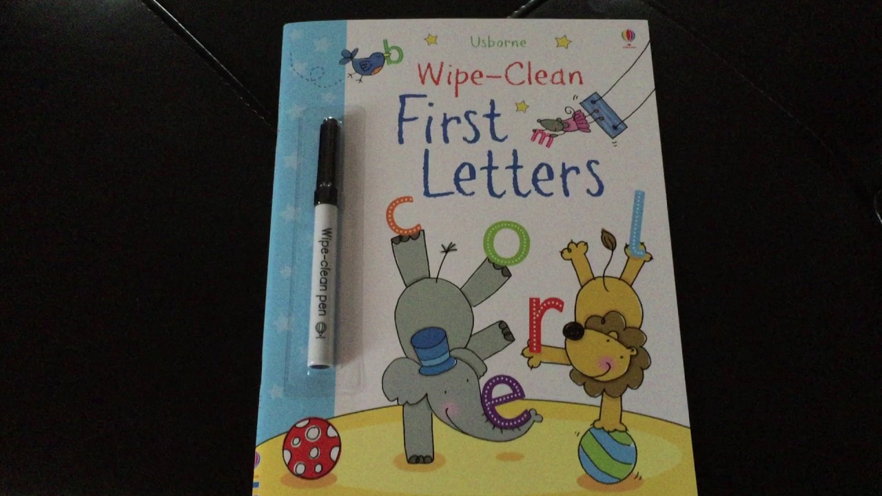 Usborne Wipe Clean: First Letters - YouTube