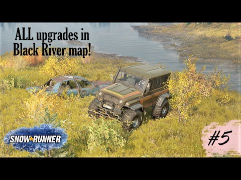 SnowRunner #5 :: ALL upgrades in Black River map! :: Gameplay Indonesia ...