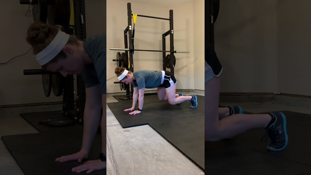 Crawling position shoulder taps - YouTube