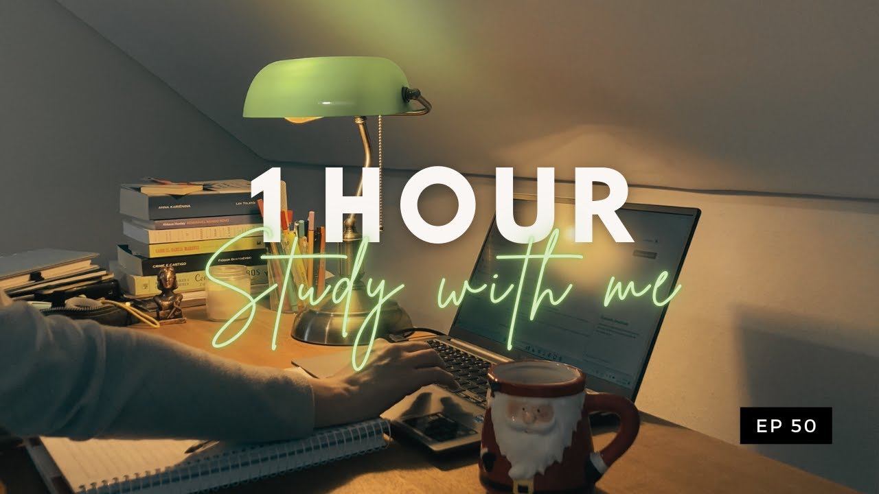 Study With Me: 1 Hour with piano music and no breaks (Ep 50) - YouTube