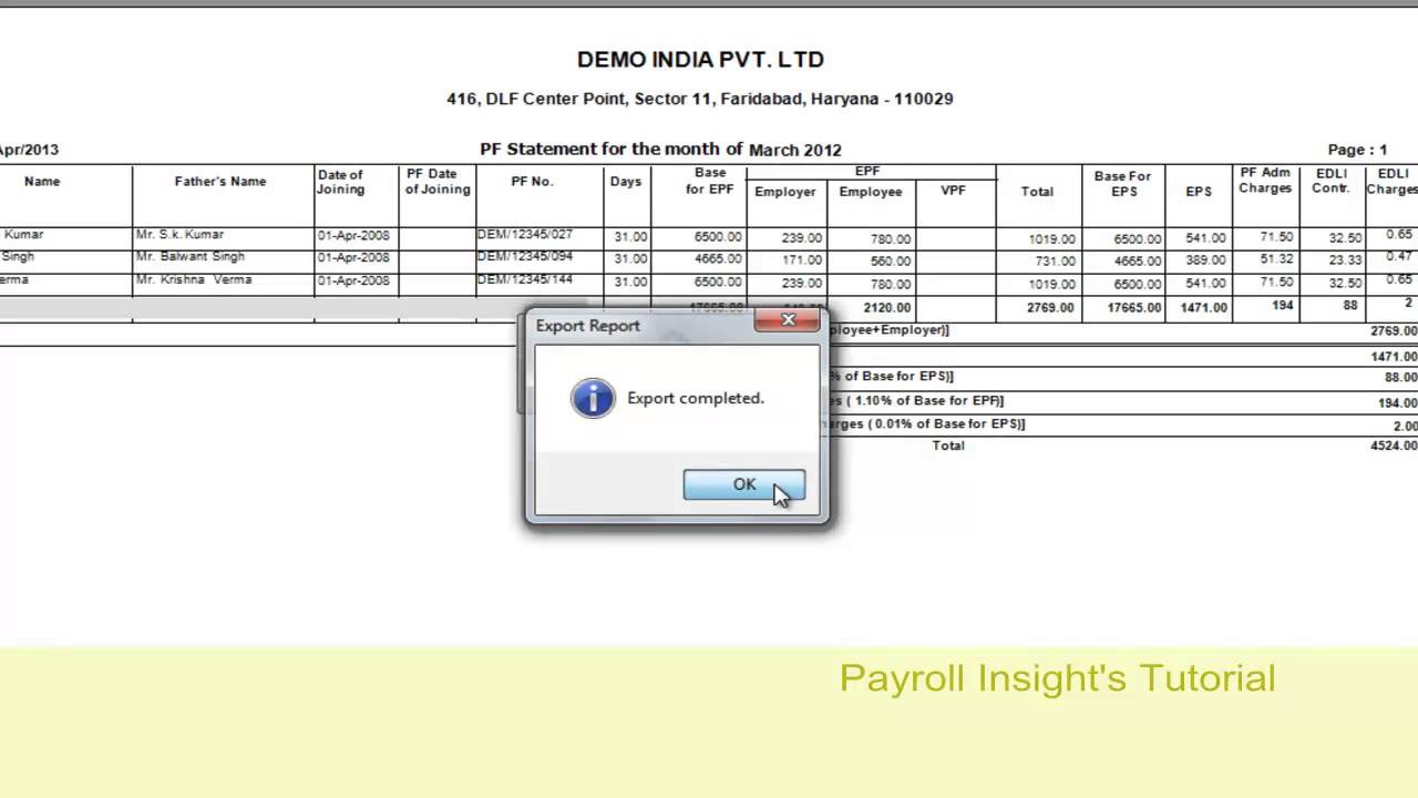 View PF Report - YouTube