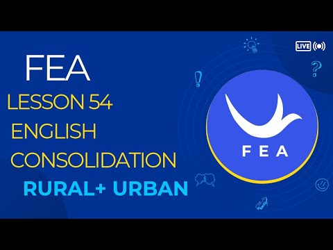FEA lesson 54 ( English Consolidation, Career Exploration 3 ) - YouTube
