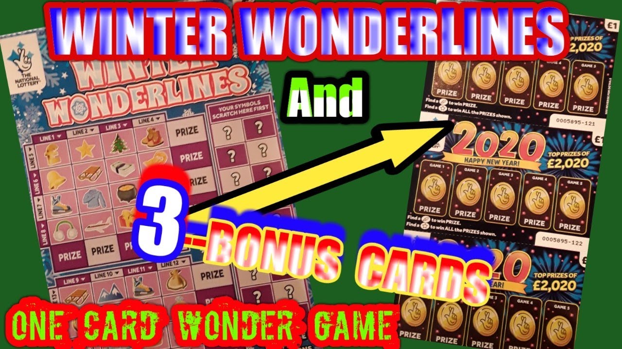 💥Winter Wonderlines💥..and ...3X Bonus Scratchcards...in Our One Card ...