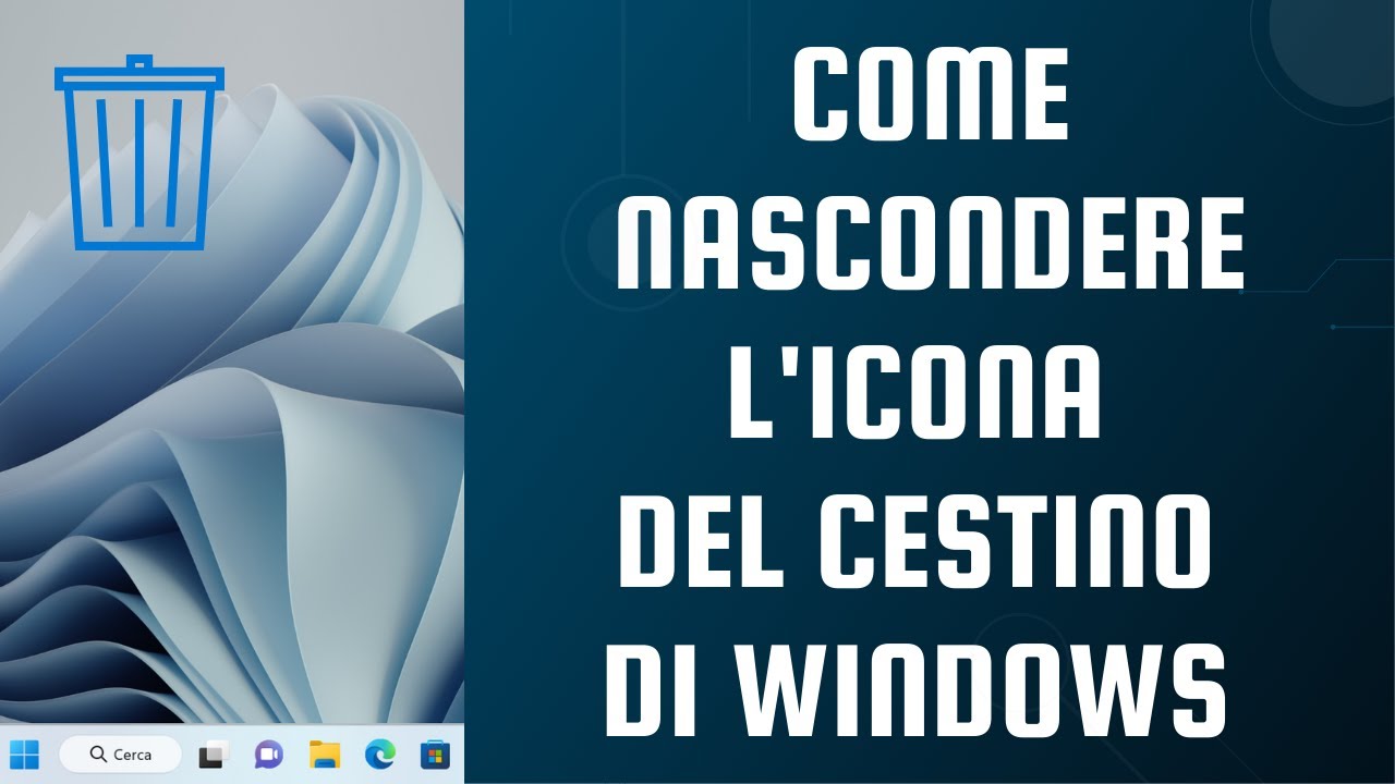 Come nascondere l'icona del cestino dal desktop di Windows 11 - YouTube