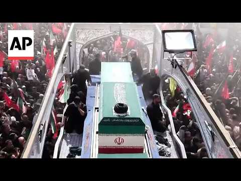Coffin of late Iran Supreme Leader Ayatollah Ali Khamenei paraded through Tehran