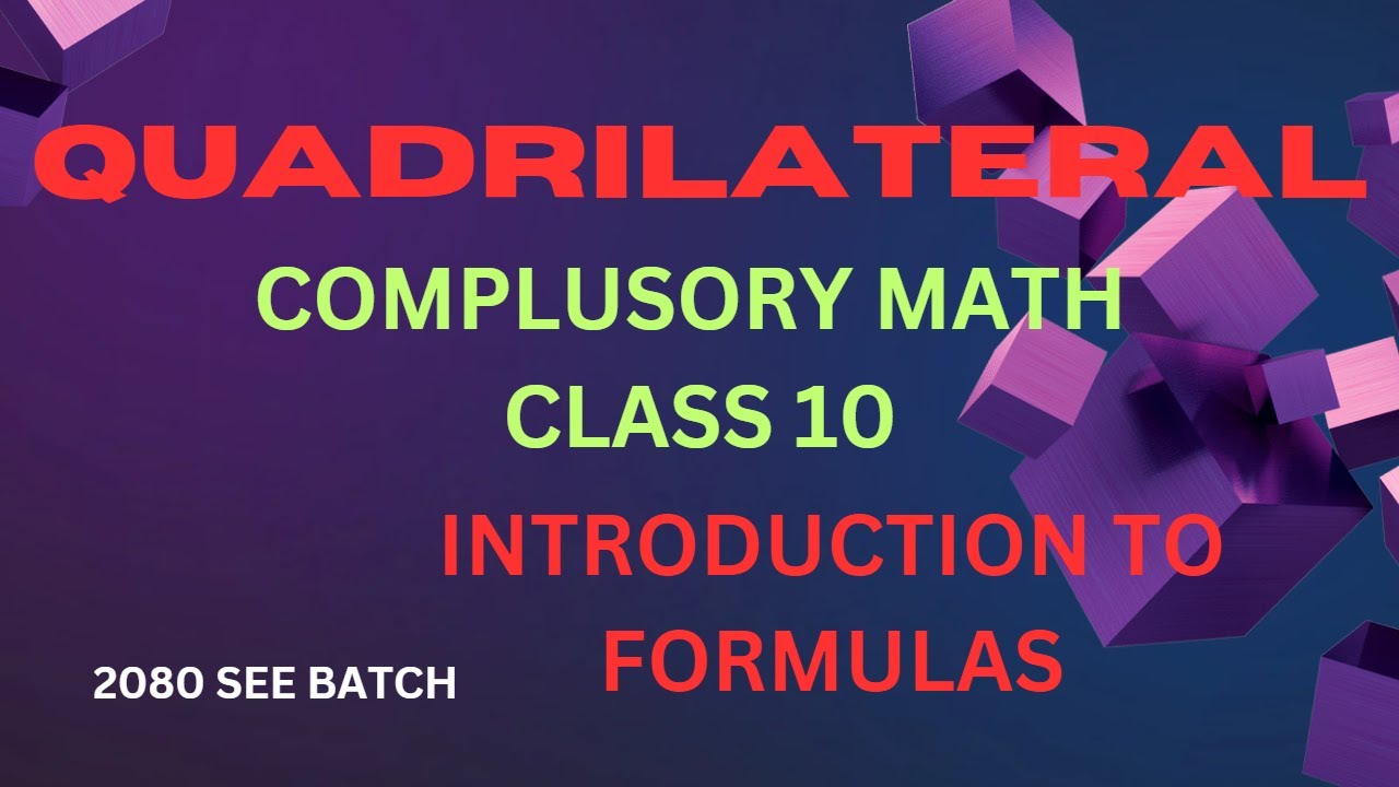Introduction to Volume, TSA and CSA of QUADRILATERAL Mensuration ...