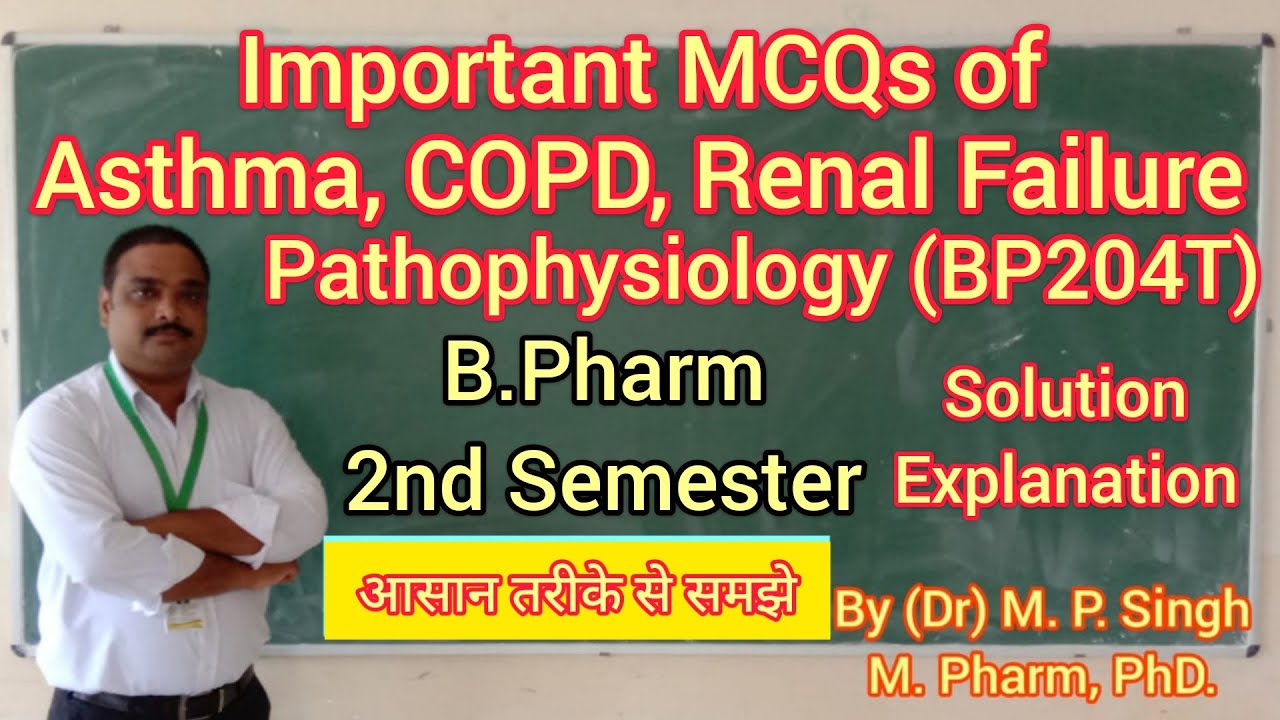 Important MCQs of Pathophysiology | Asthma, COPD, Renal Failure ...