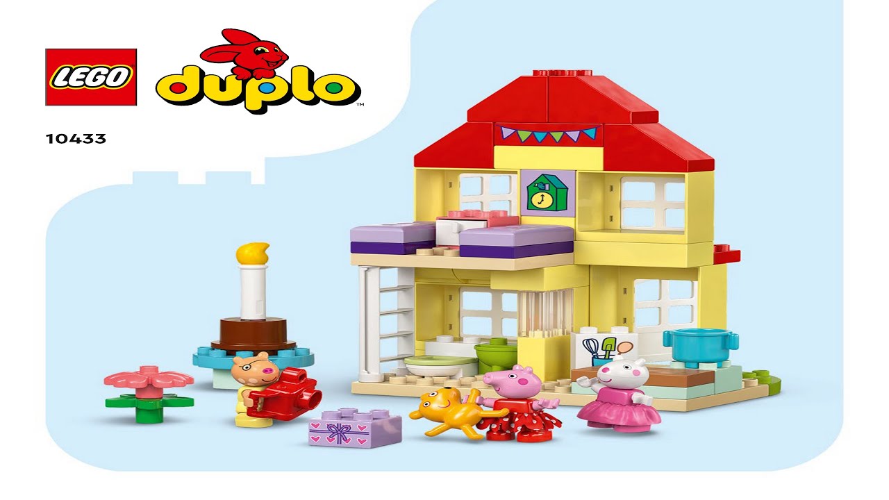 LEGO instructions - DUPLO - 10433 - Peppa Pig Birthday House - YouTube