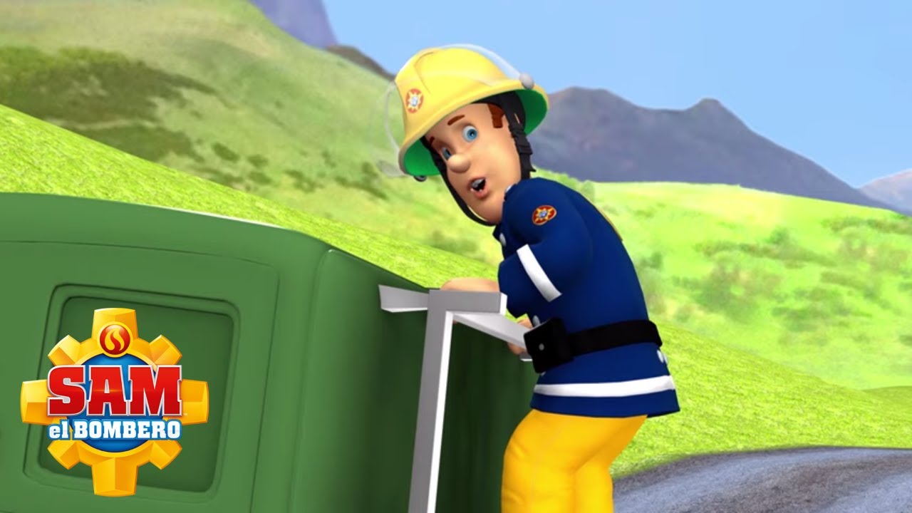 El Bombero Sam | ¡Sam salva a Mike! | Rescates de bombero | Dibujos ...