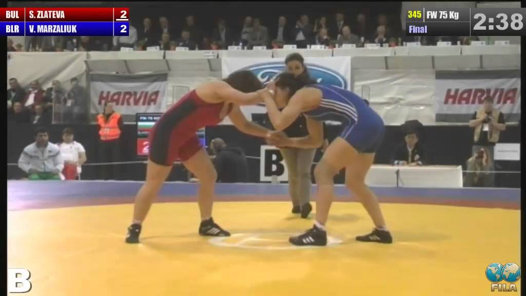 2014 European Wrestling Championships Final FW 75 Kg (BUL) Stanka ...