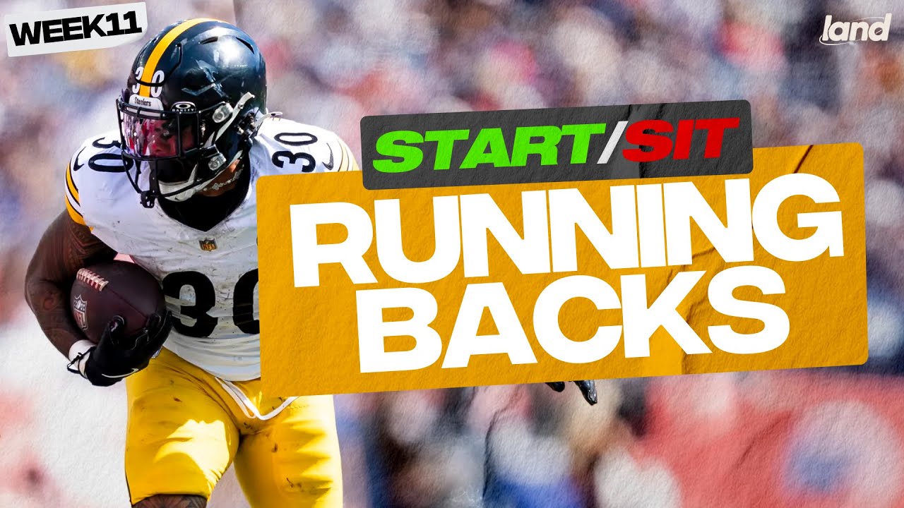 Week 11 Running Backs To START and SIT! (every matchup) - YouTube