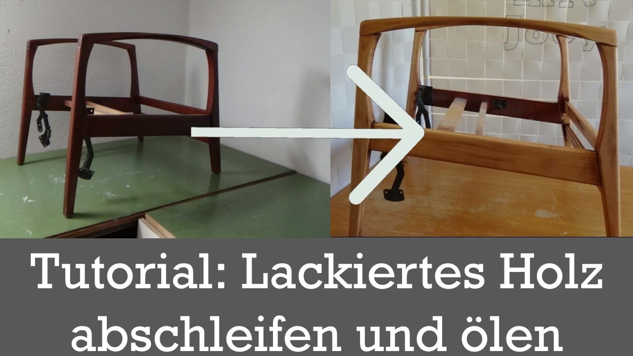 Lackiertes Holz Abschleifen Und Neu Lackieren